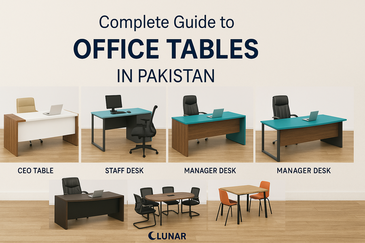 Complete Guide to Office Tables in Pakistan: From Reception to CEO Des ...