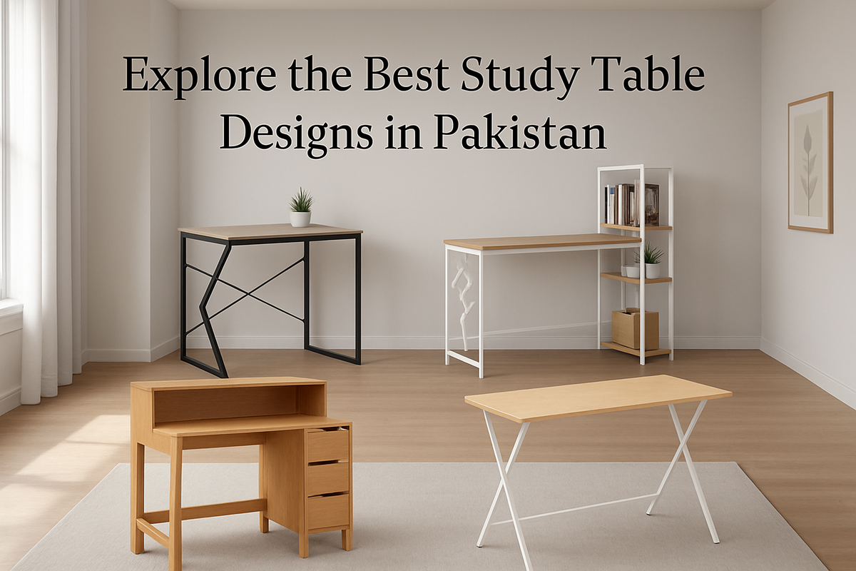 Explore the Best Study Table Designs in Pakistan with Lunar Furniture’