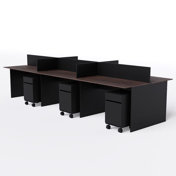 4-Person Office Workstations – Modular & Corporate Office Solutions ...