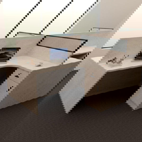 4-Person Office Workstations – Modular & Corporate Office Solutions ...