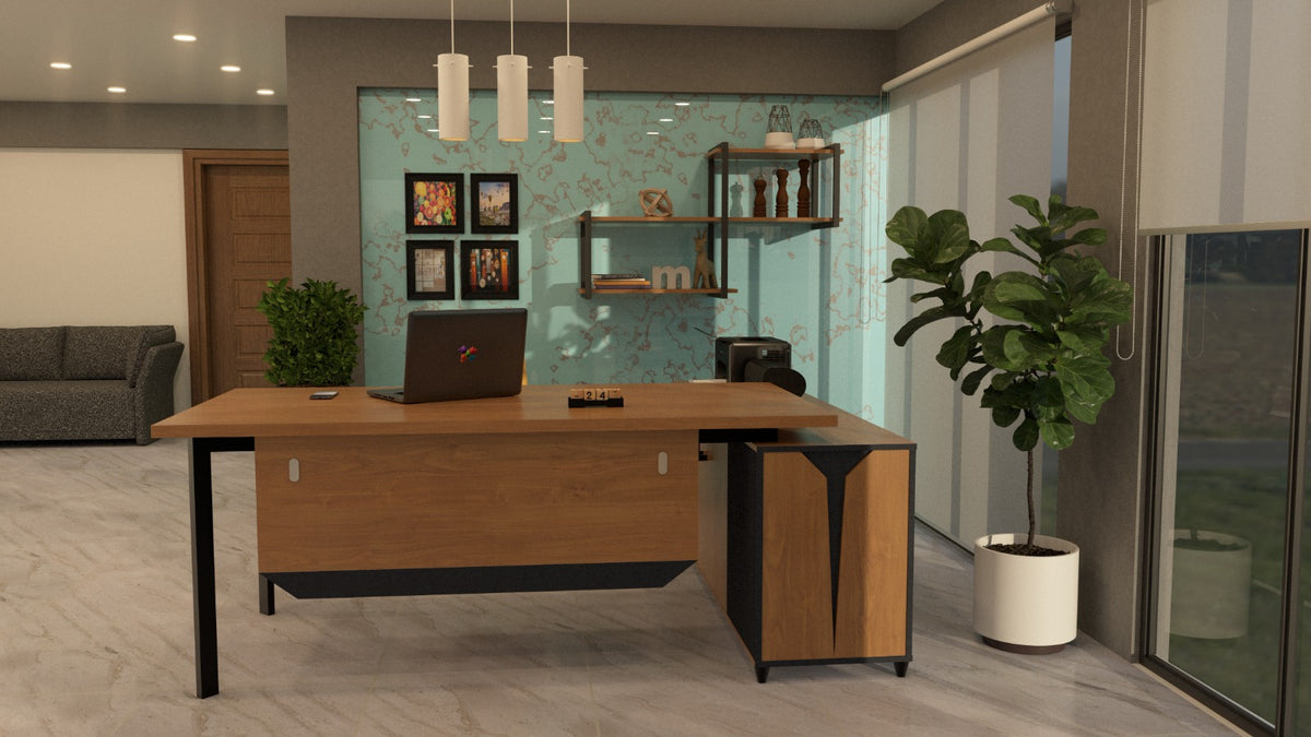 Minx Manager Desk | LR - 786 – Lunar Furniture