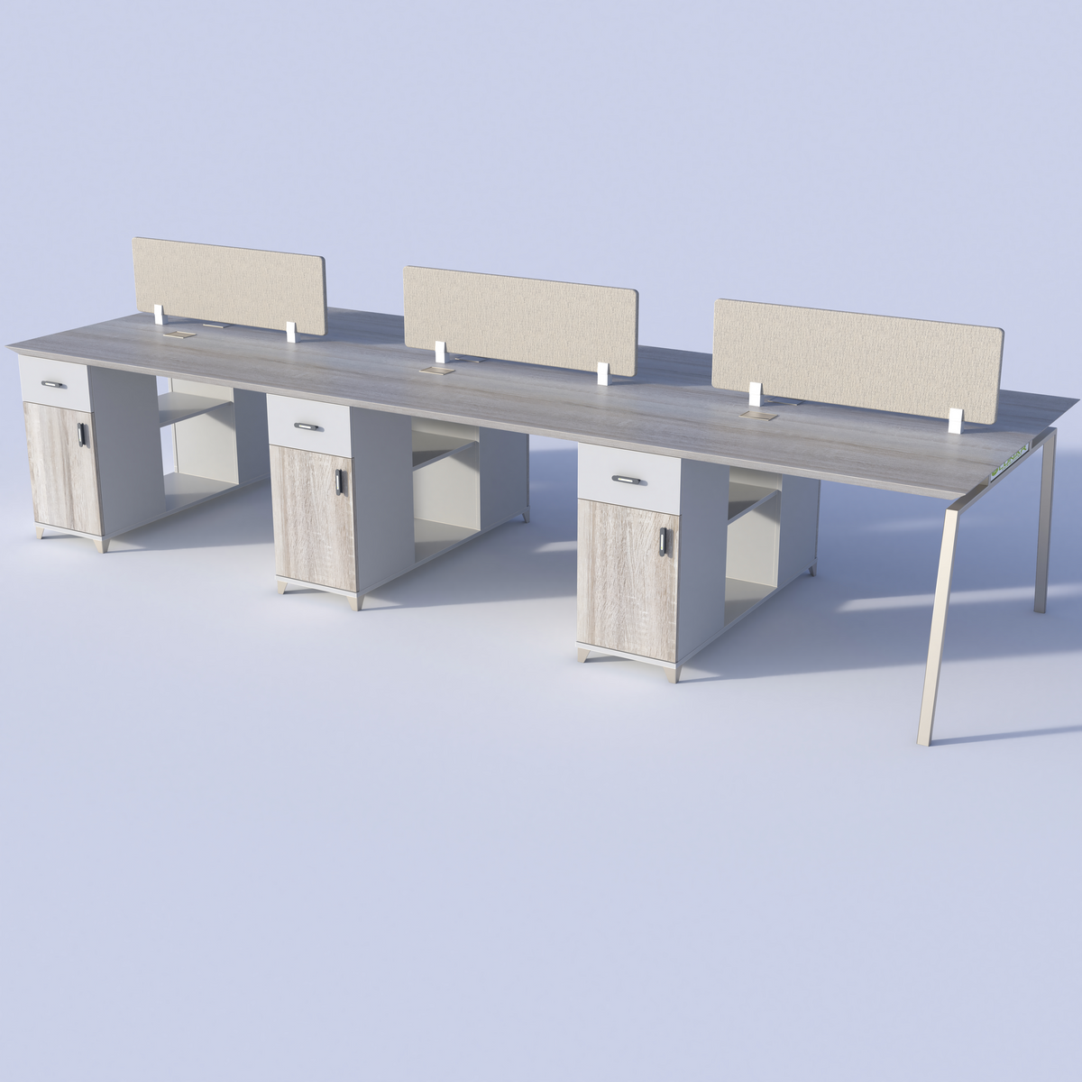 Workstation for 6 Person's – Lunar Furniture