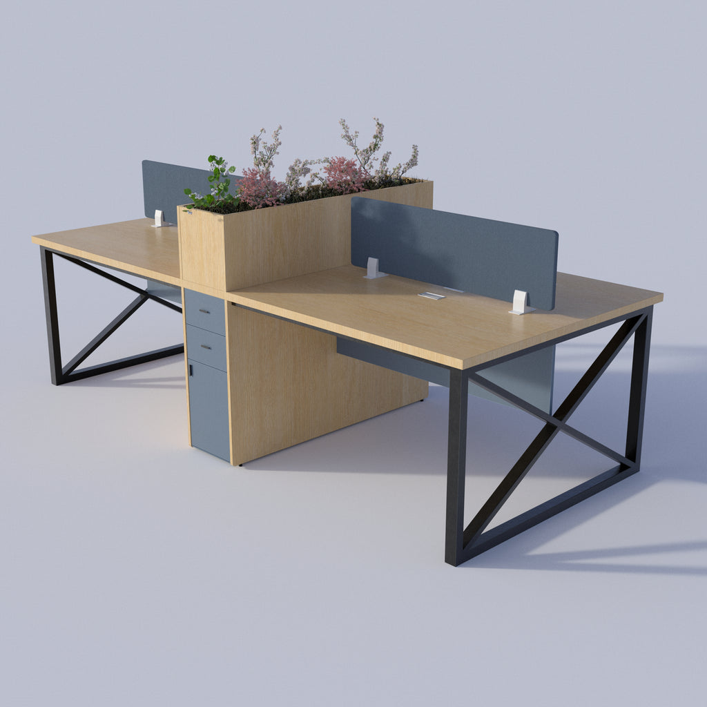 Workstation for 4 people – Lunar Furniture