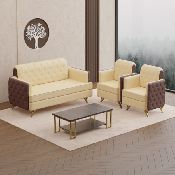 Elegant Sofa Set Five Seater – Lunar Furniture